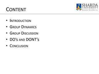 Group Discussion and Group Dynamics - Total Personality Development (II ...