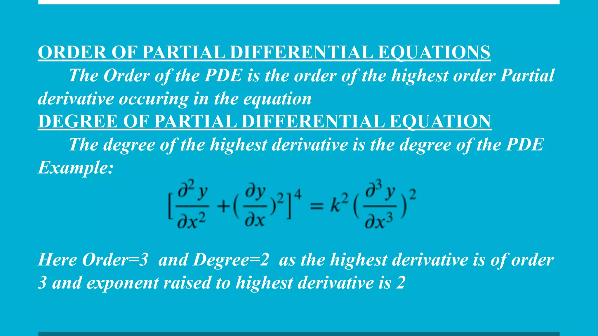 PDE HOMOGENEOUS EQUATIONS | PPT
