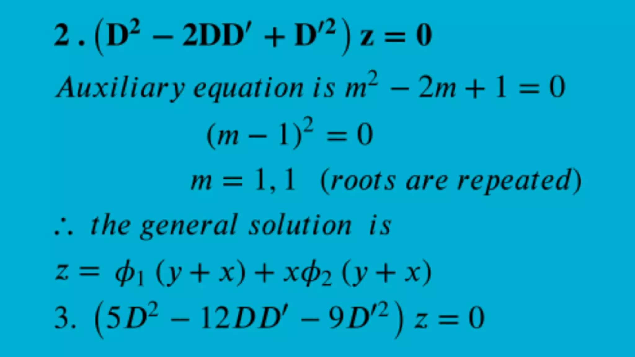 PDE HOMOGENEOUS EQUATIONS | PPT