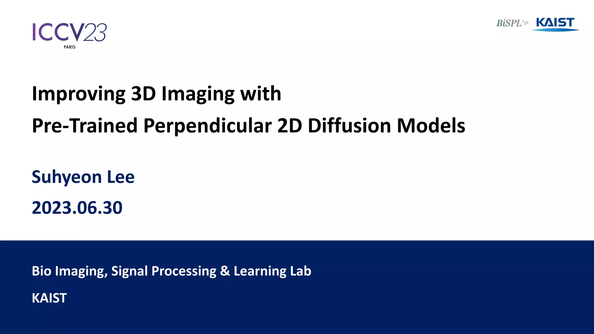 TPDM Presentation Slide (ICCV23) | PDF