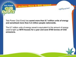 Mini Energy Conservation Program For School Kids: Clubenerji | PPT