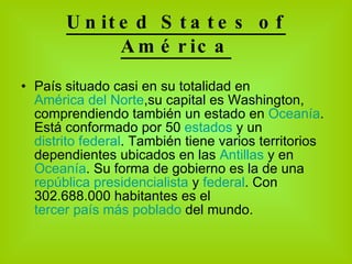 Los Estados Unidos | PPT