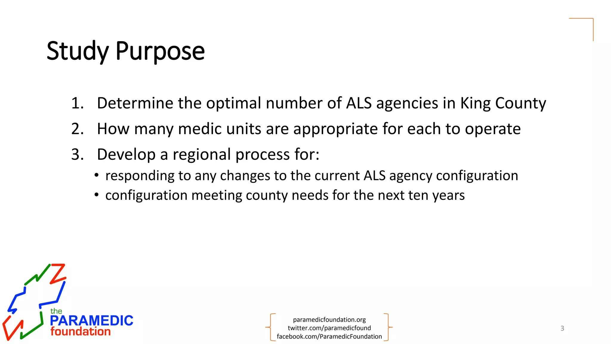 King County Medic One ALS Study | PPTX