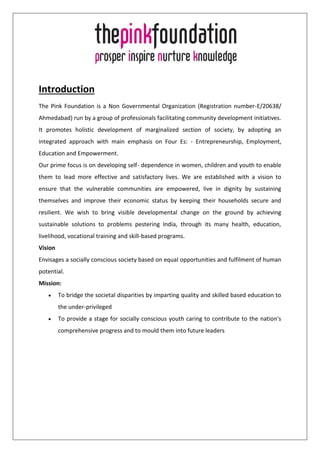 The Pink Foundation introductory information | PDF