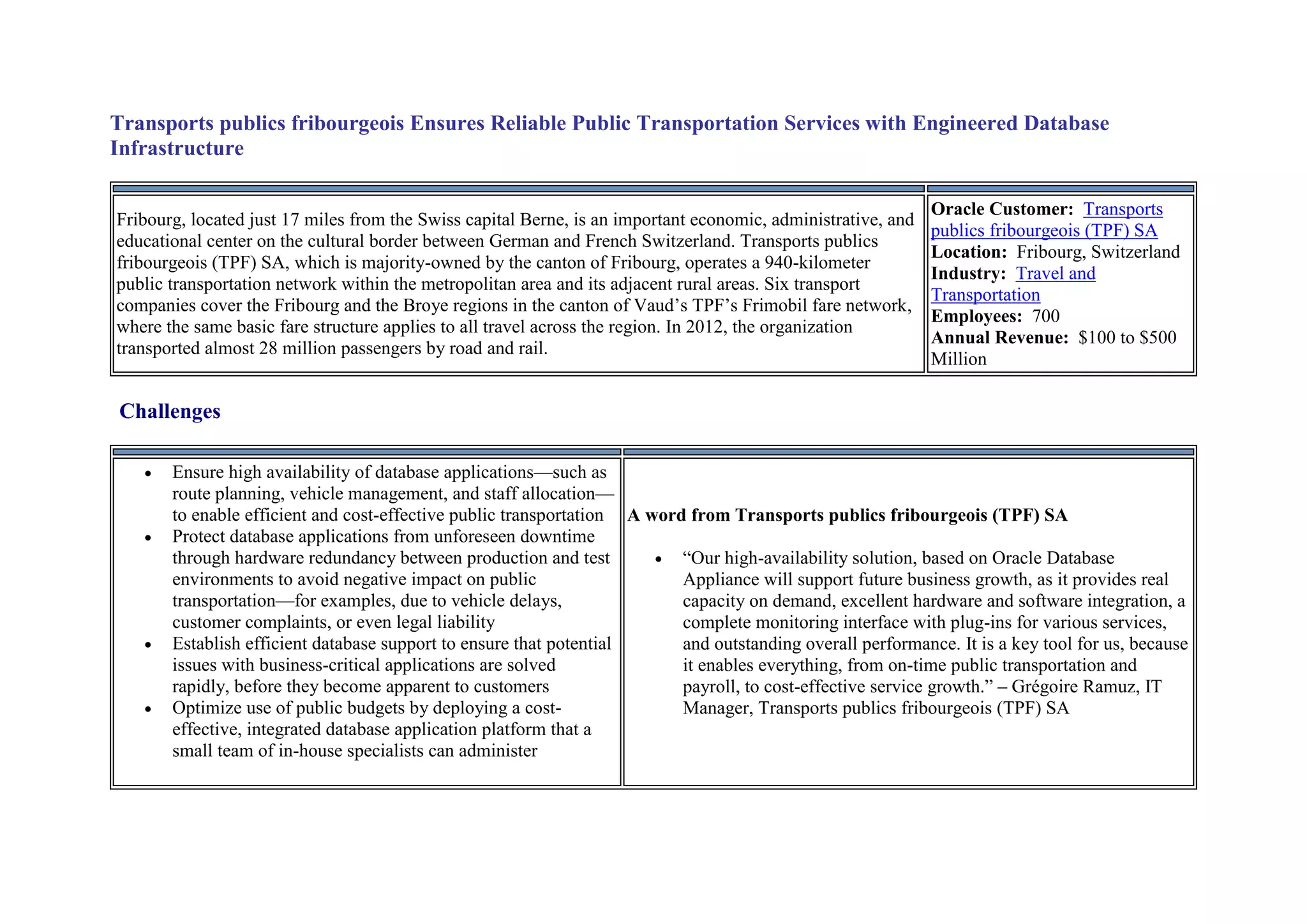 Tpf oracle success_story | PDF