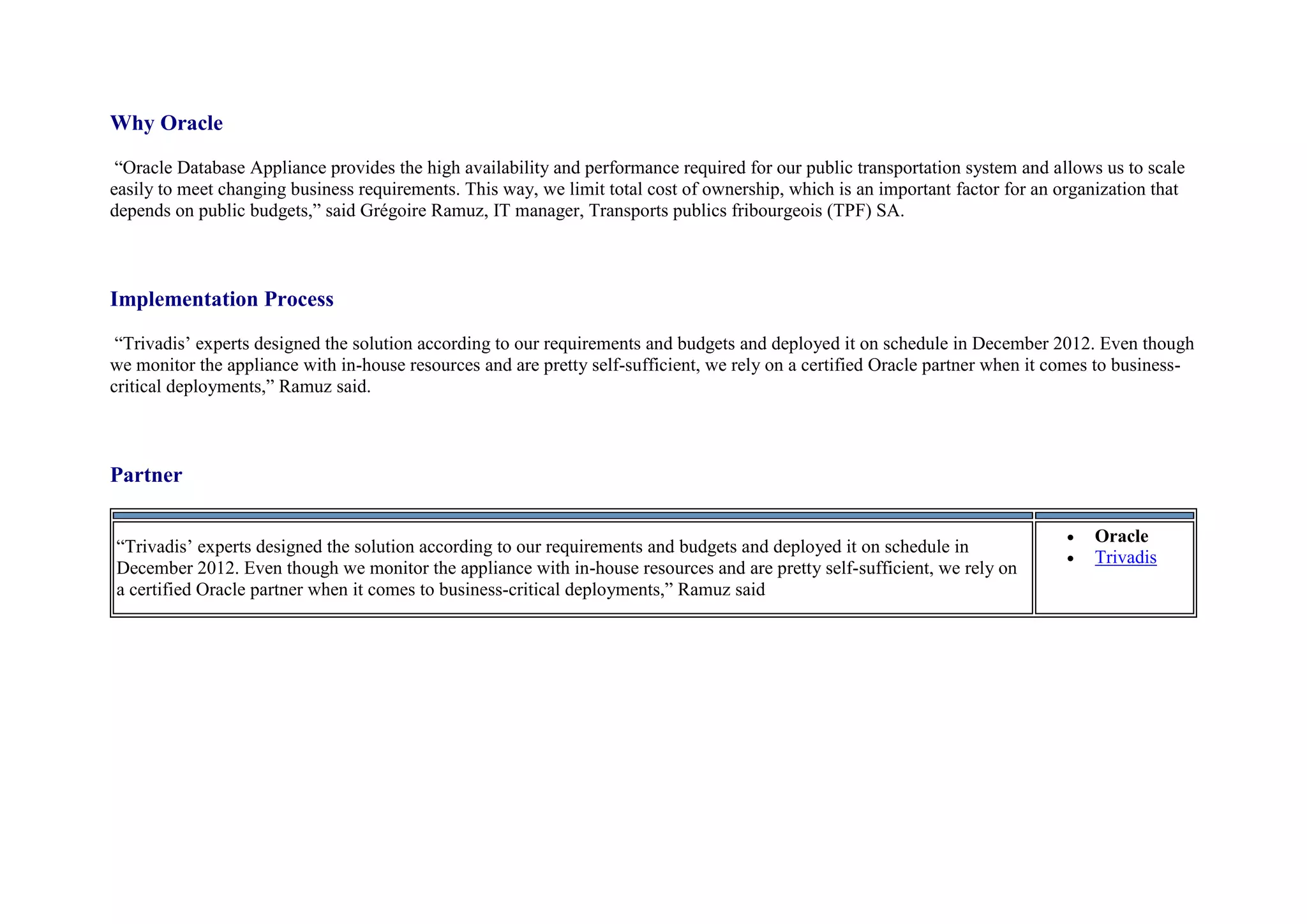 Tpf oracle success_story | PPT