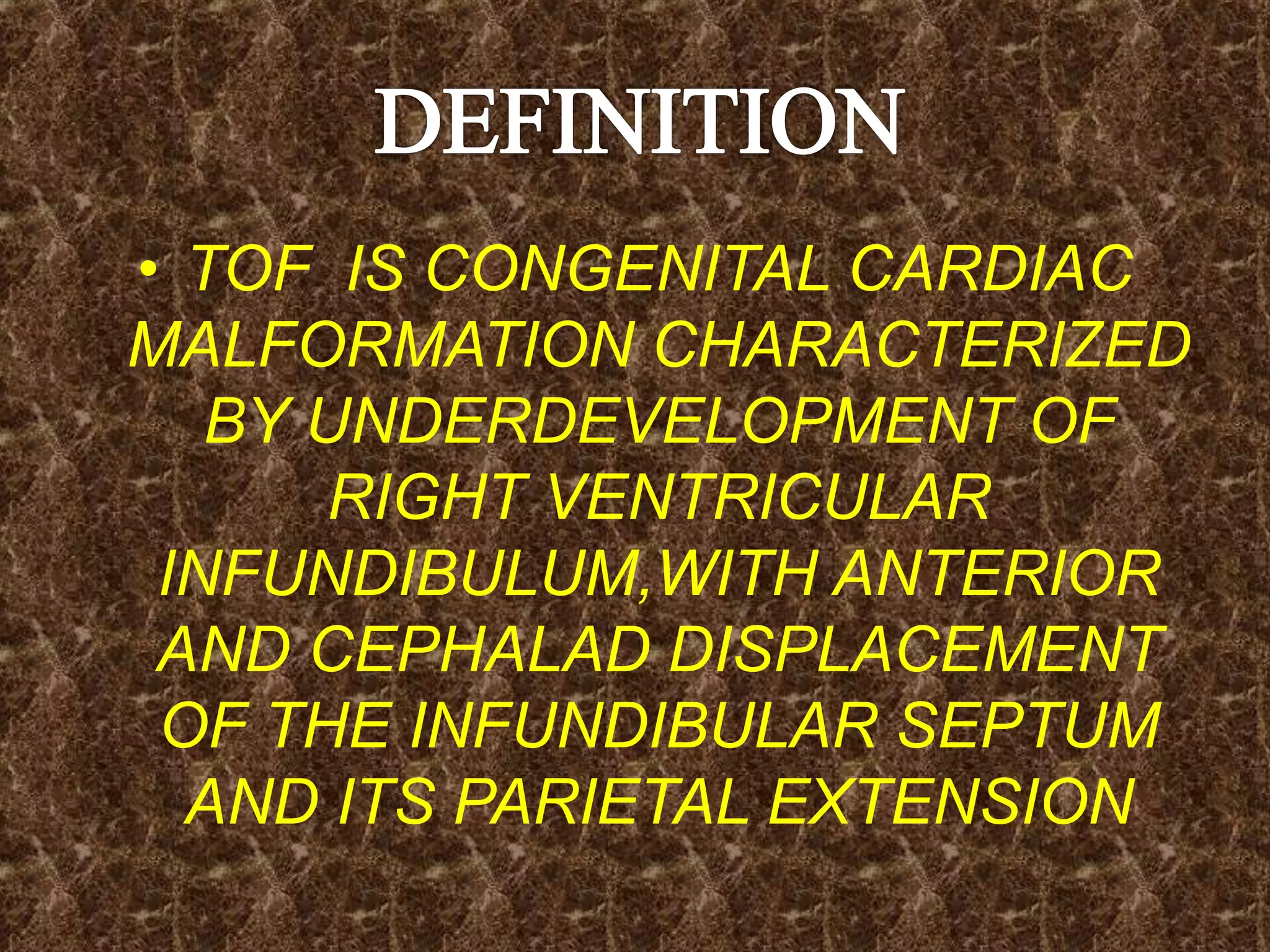 TETRALOGY OF FALLOT AND TET SPELL presentation | PPT