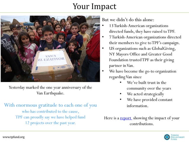 TPF Presentation:MICROSOFT Turks Giving Campaign | PDF