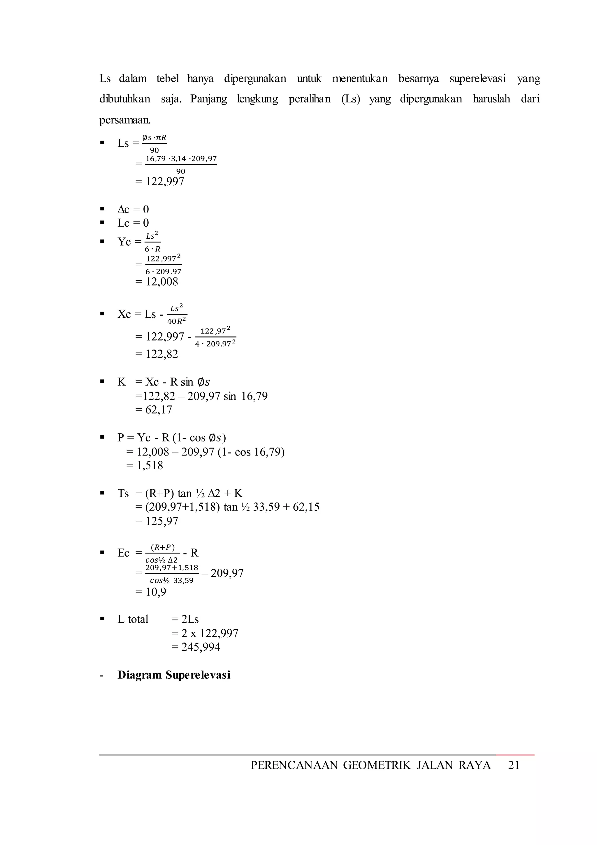 Geometrik Jalan Raya (Perencanaan) | DOCX
