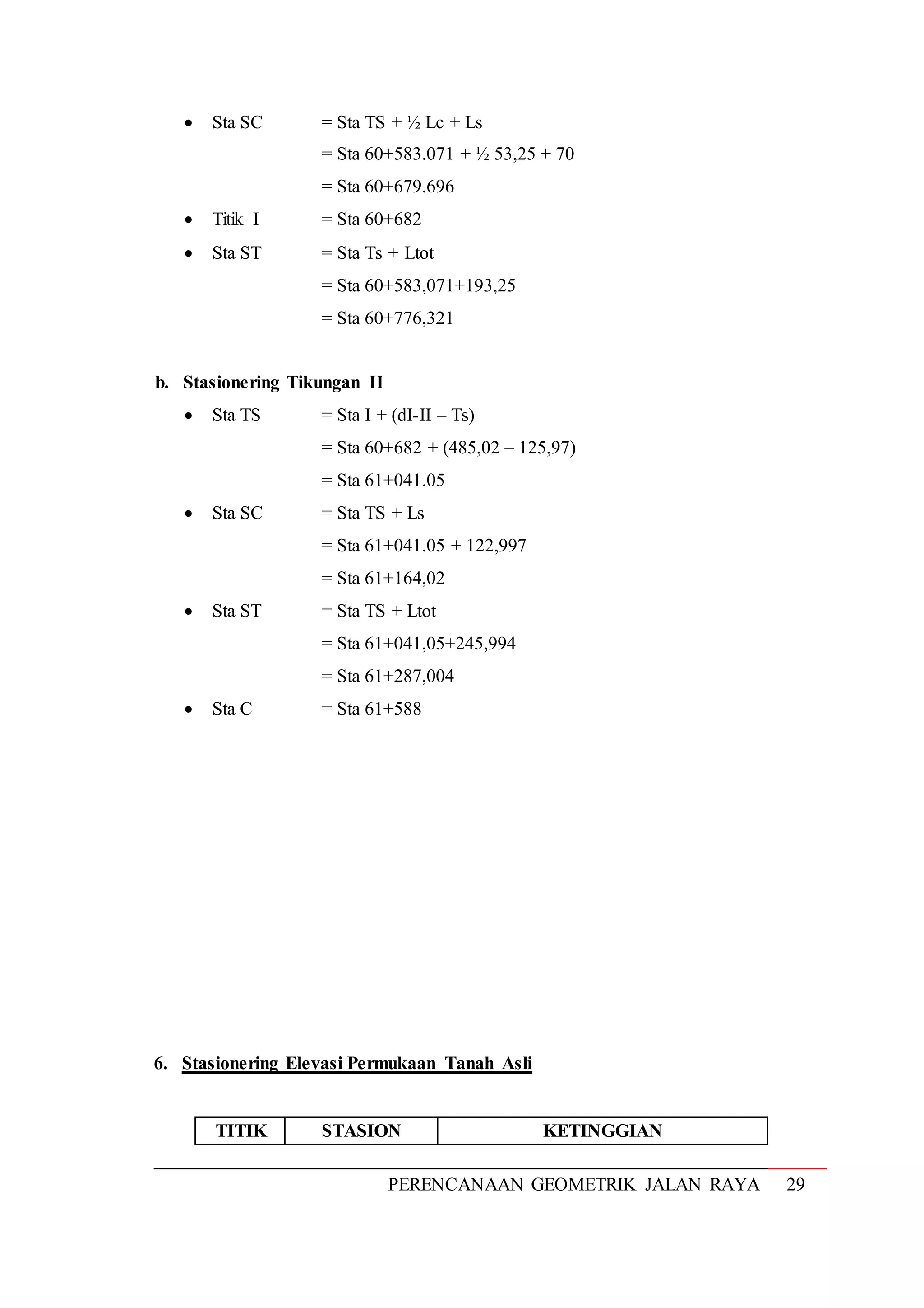 Geometrik Jalan Raya (Perencanaan) | DOCX