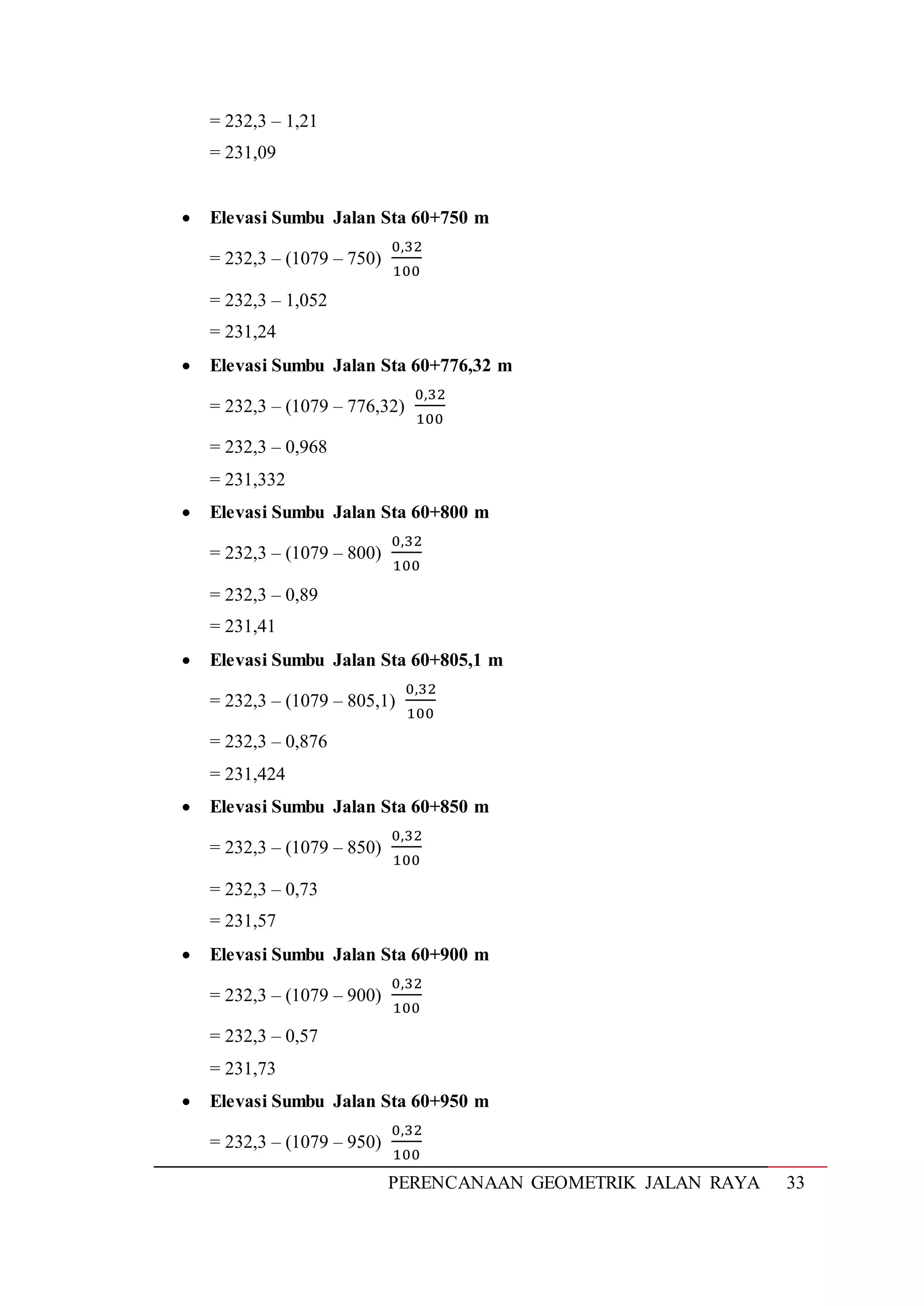 Geometrik Jalan Raya (Perencanaan) | DOCX
