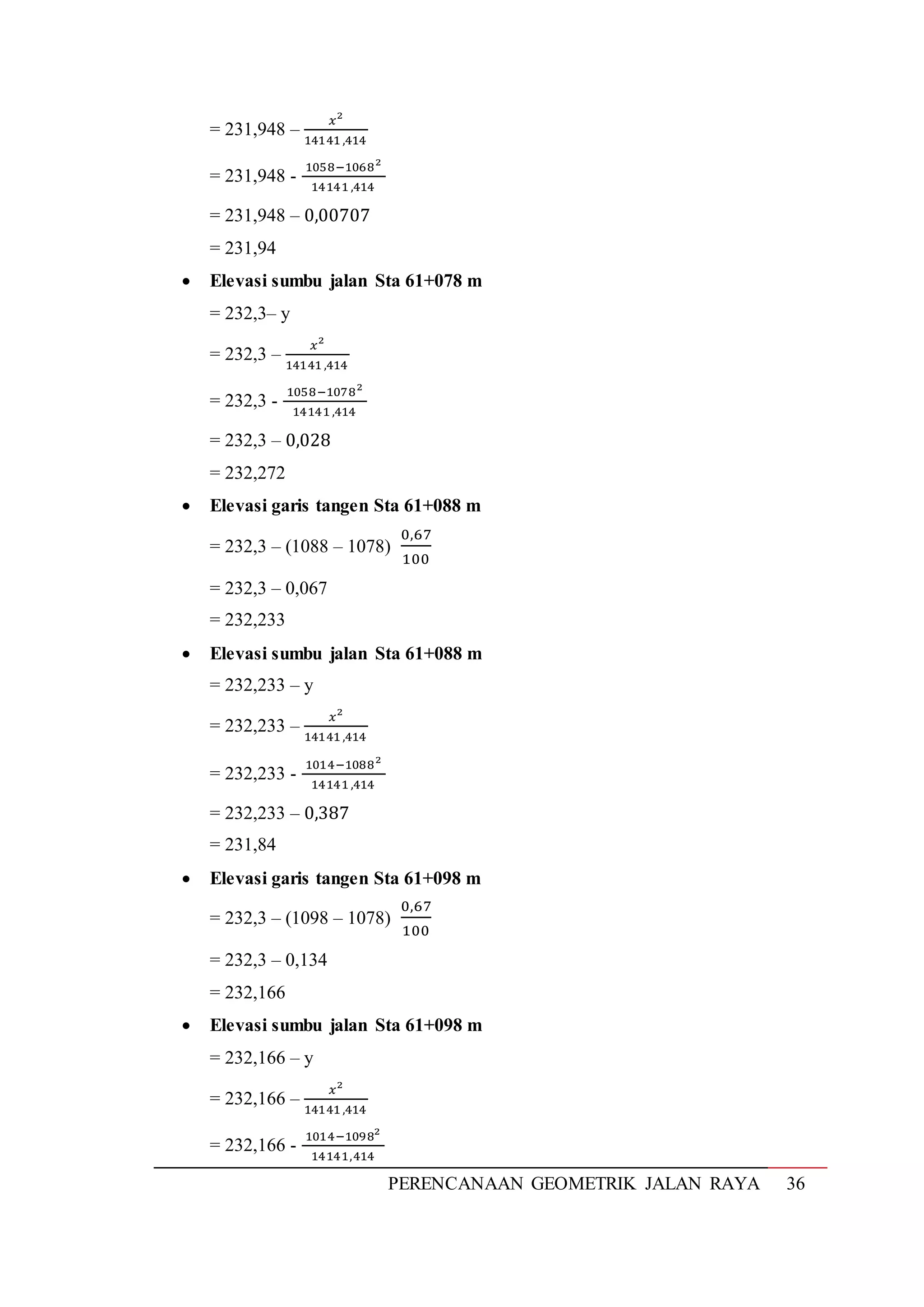 Geometrik Jalan Raya (Perencanaan) | DOCX