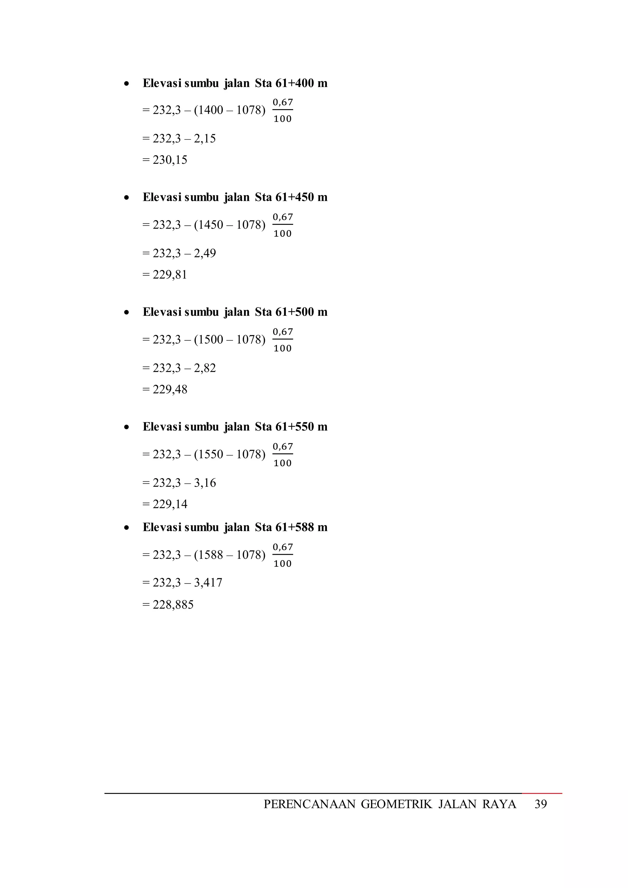 Geometrik Jalan Raya (Perencanaan) | DOCX