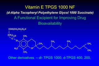 Vitamin E TPGS Story | PDF