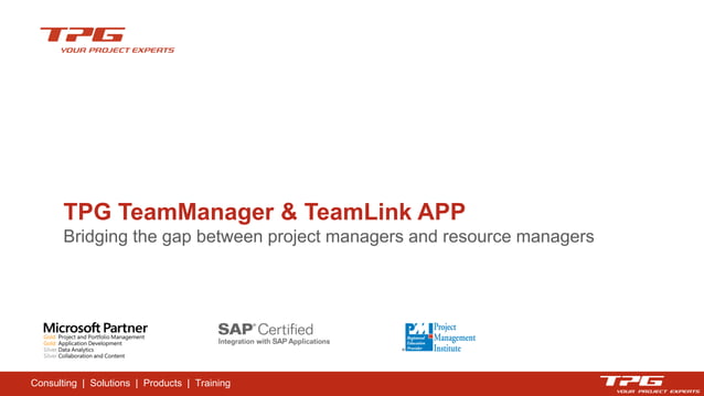 TPG TeamManager App | PDF