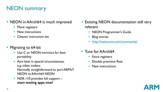 Moving NEON to 64 bits | PDF