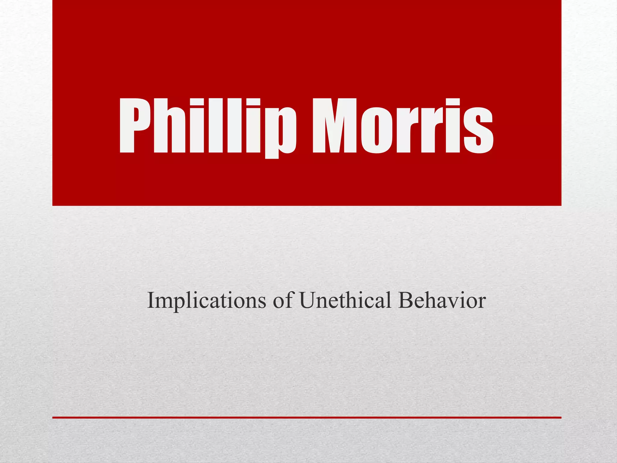 Philip Morris USA | PPTX