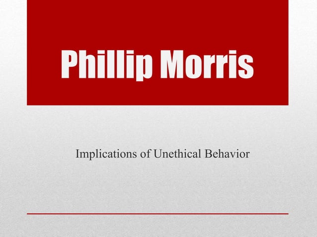 Philip Morris USA | PPTX | Illegal Drugs, Tobacco, eCigarettes, Vaping ...