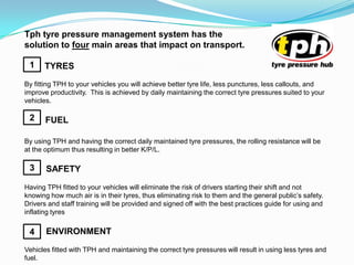 Tyre Pressure Hub TPH Presentation | PPTX