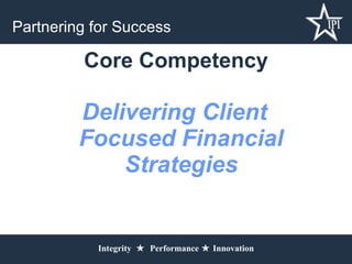 Partnering For Success | PPT | Stocks and Bonds | Personal Investing