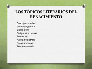 Tópicos del renacimiento | PPTX
