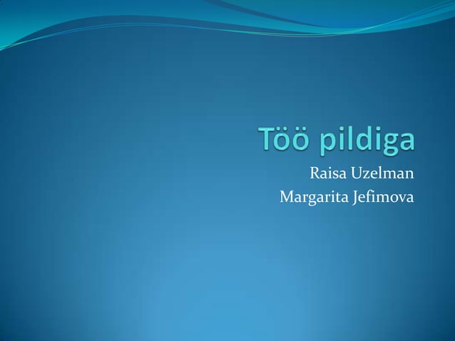 Töö pildiga | PPTX