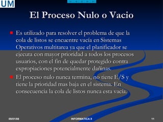 Planificacion De Procesos y Procesadores | PPT