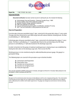 TPI - Example Report. | PDF