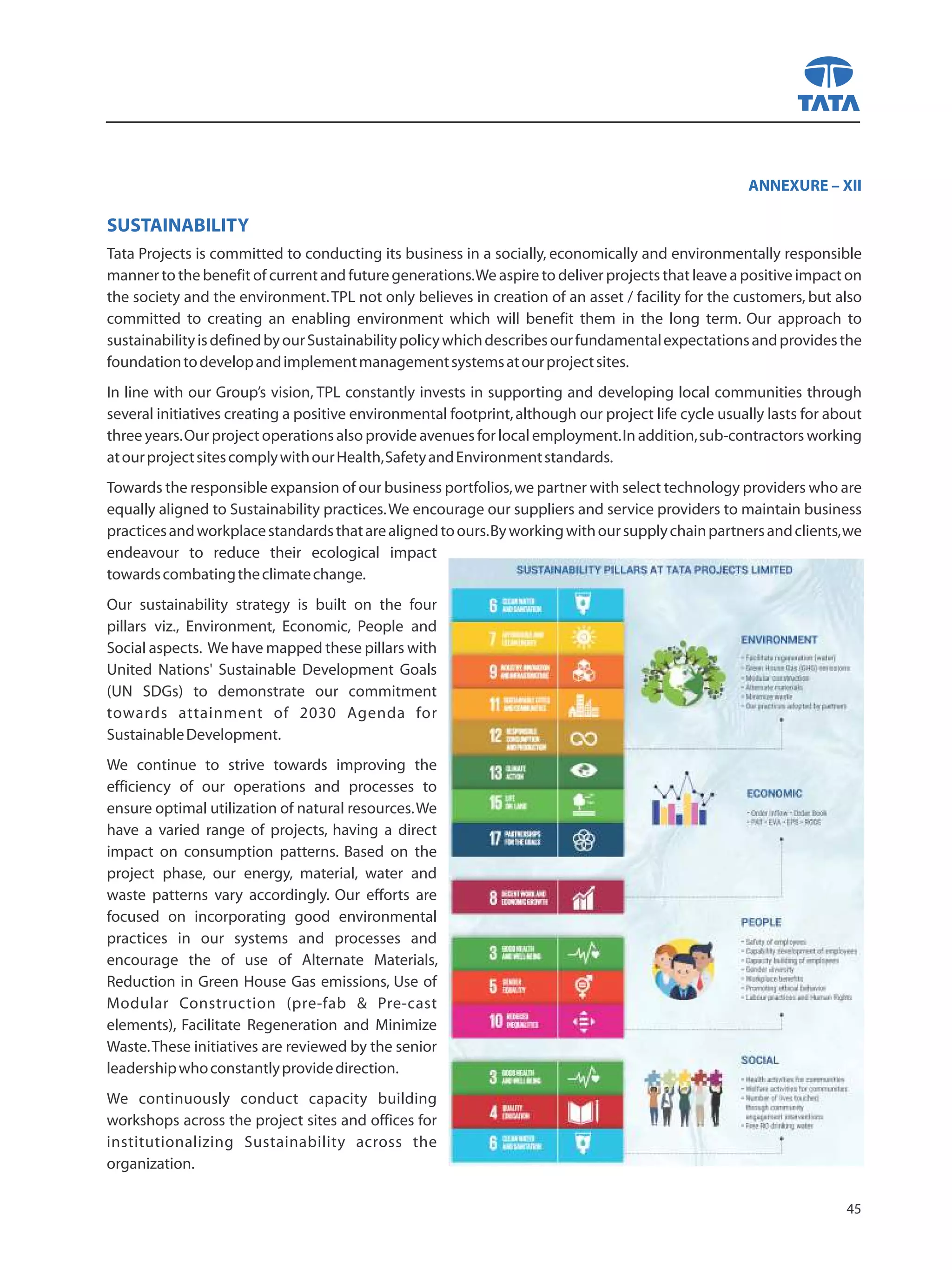 TATA PROJECT LTD. ANNUAL REPORT 2019-2020 | PDF | Business Accounting ...