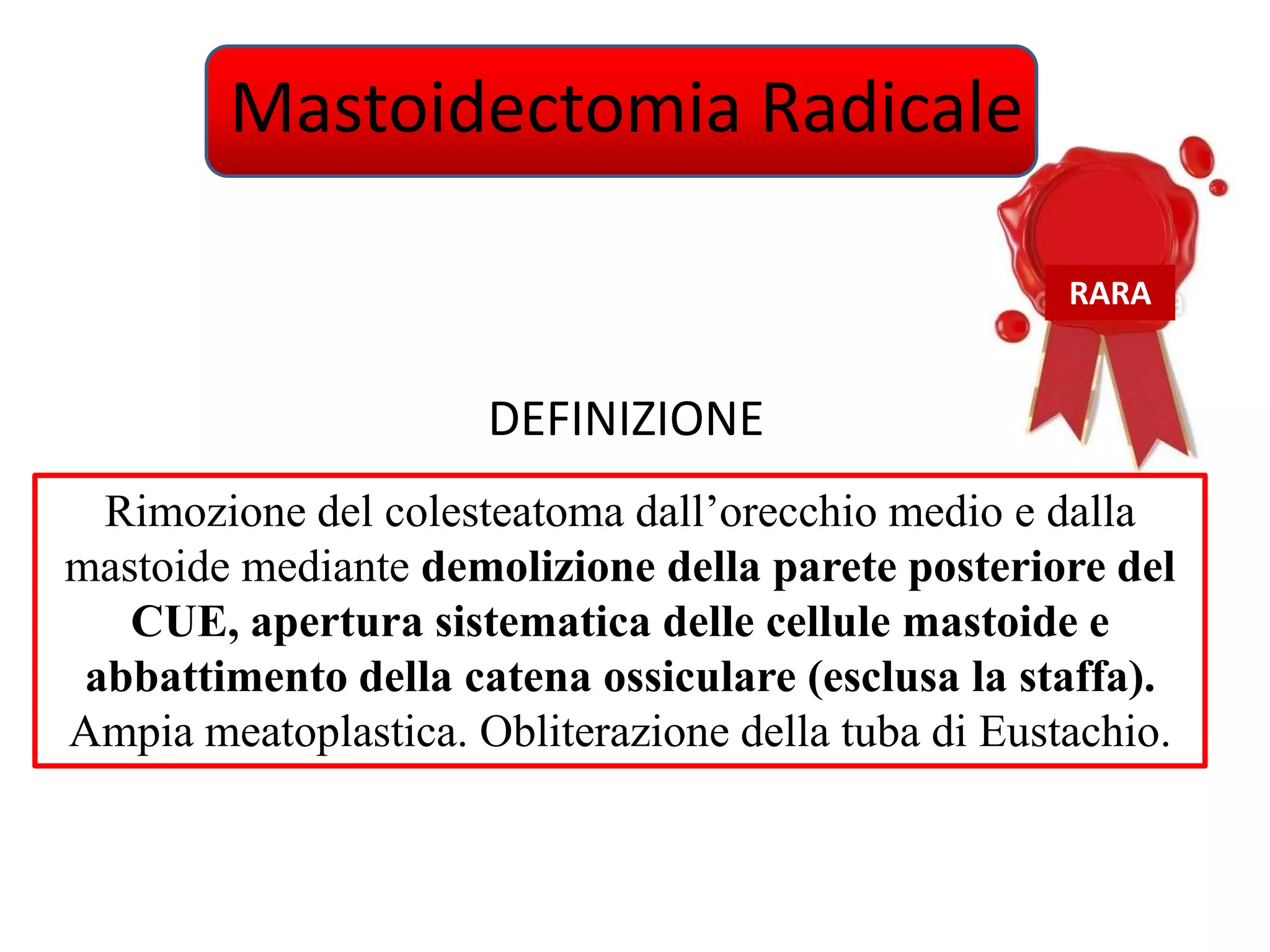 Indicazioni alla Timpanoplastica | PPTX