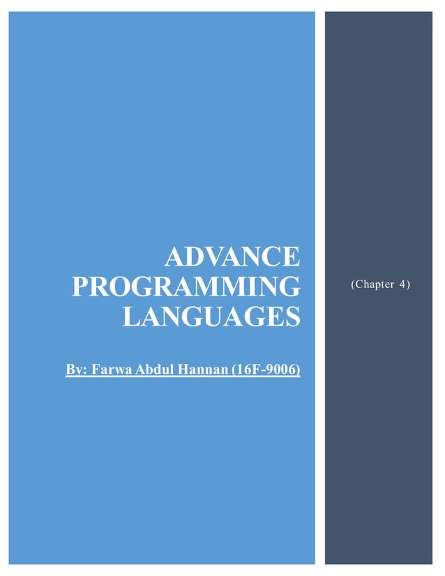 Chapter 4: Lexical & Syntax Analysis (Programming Exercises) | DOCX | Programming Languages ...