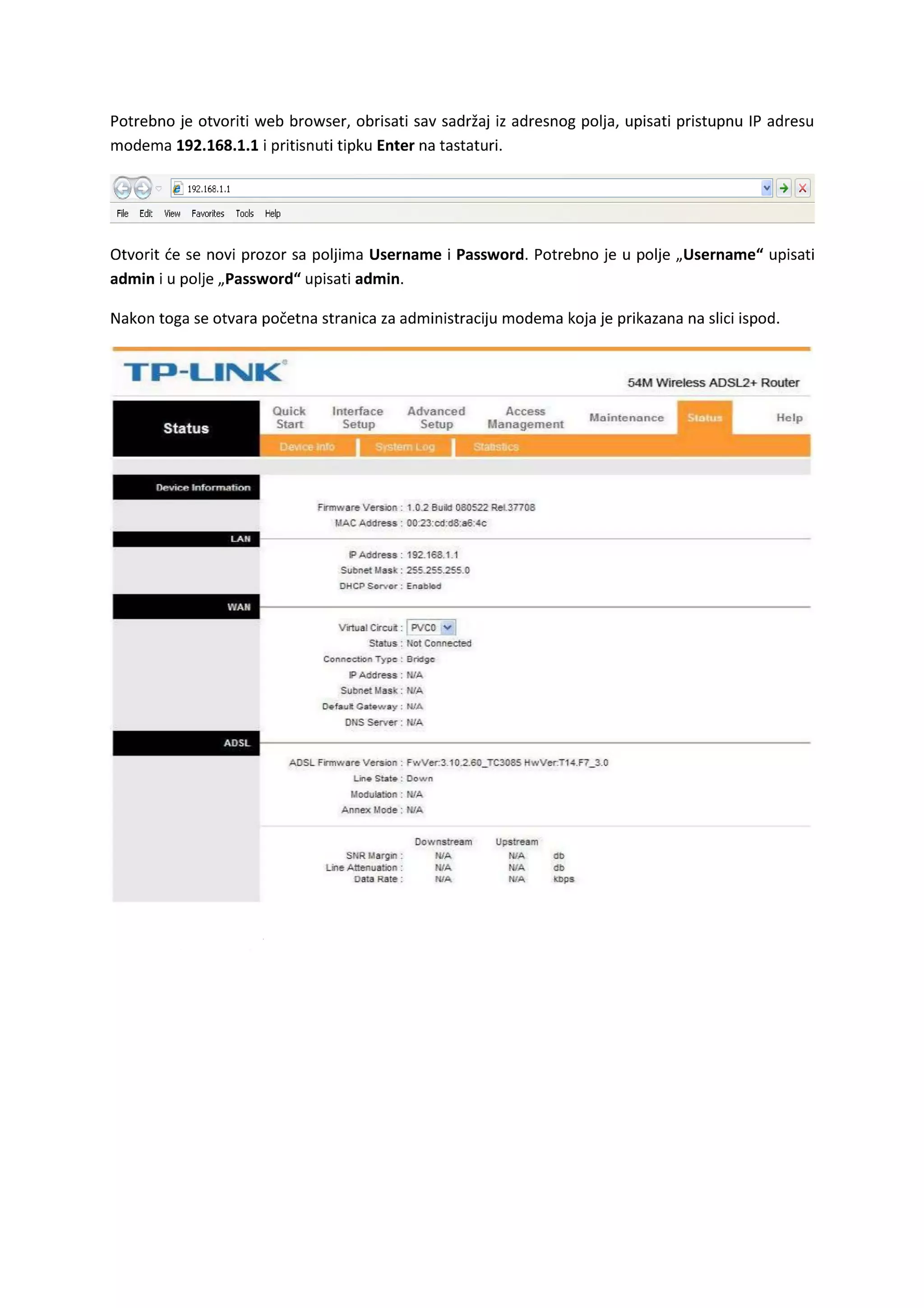 Tp link podesavanje portova za moja tv | PDF