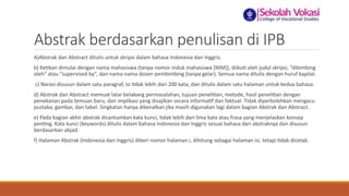Teknik Penulisan Karya Ilmiah materi Abstrak dan ringkasan.pptx
