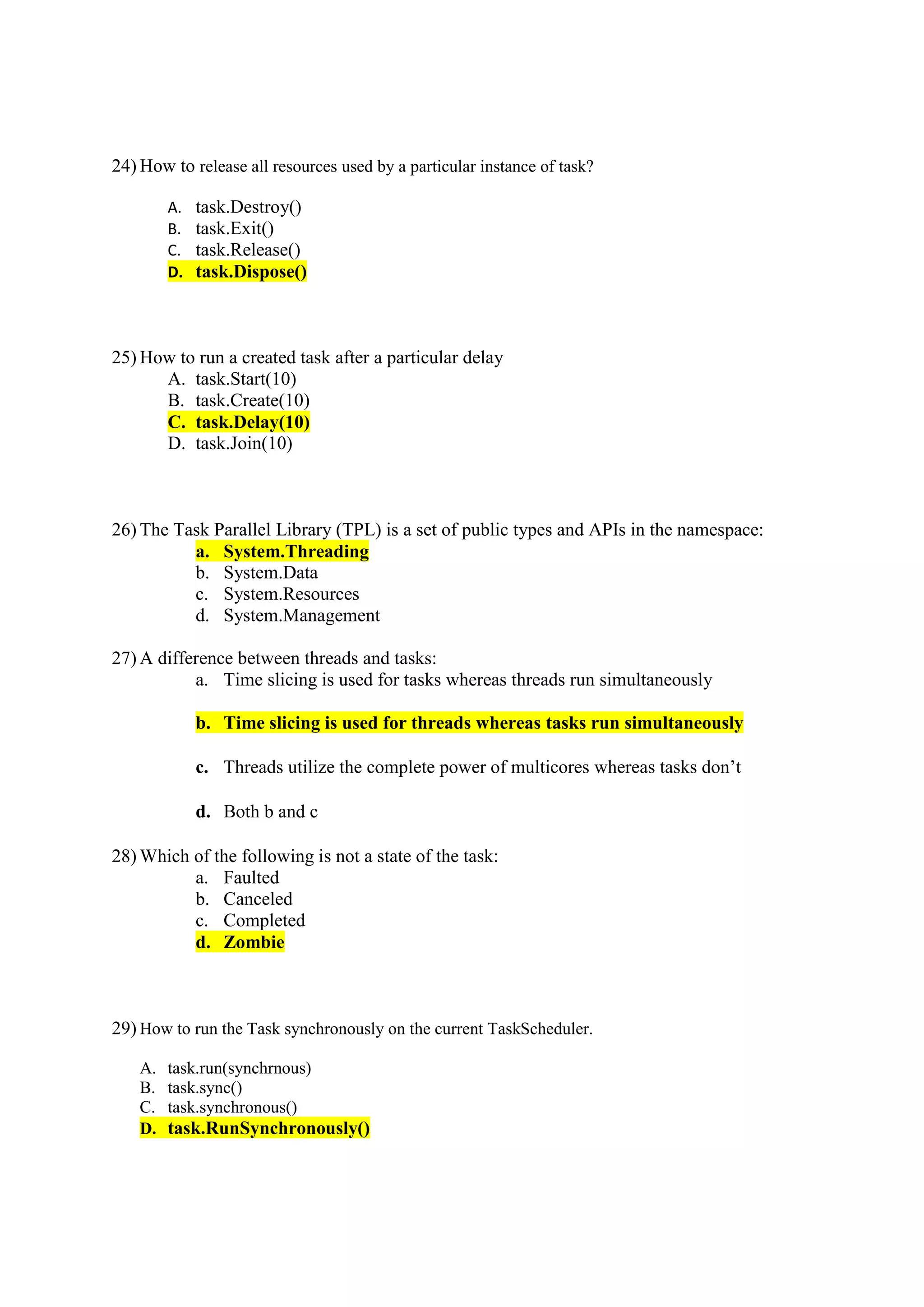 Task Parallel Library (TPL) | PDF | Programming Languages | Computing