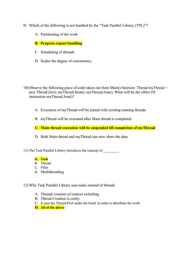 Task Parallel Library Tpl Pdf