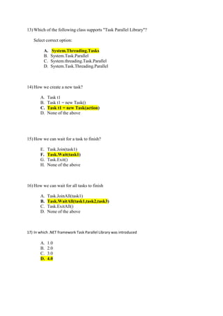 Task Parallel Library (TPL) | PDF | Programming Languages | Computing