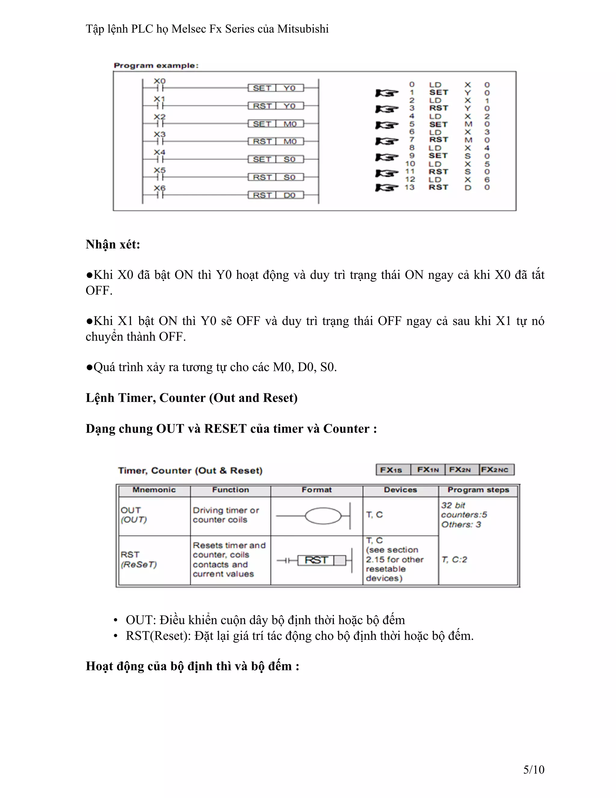 lâp trình plc mitsubishi | PDF