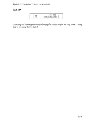 lâp trình plc mitsubishi | PDF