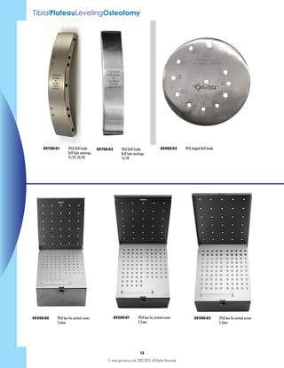 Tplo Tibial Plateau Leveling Osteotomy) surgical instruments | PDF