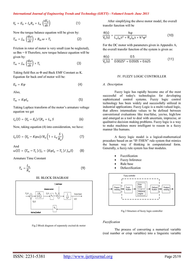 Modeling and Performance Analysis of an Adaptive PID Speed Controller for the BLDC Motor | PDF