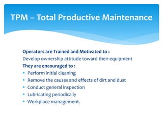 Total Productive Maintenance | PPTX