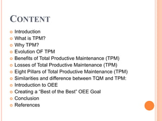Total Productive Mantainence | PPTX