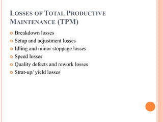 Total Productive Mantainence | PPTX