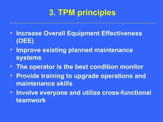 # TPM.ppt for manufacturing industry CNC and VMC | PPT