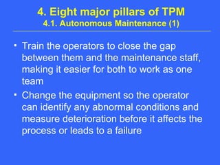 # TPM.ppt for manufacturing industry CNC and VMC | PPT