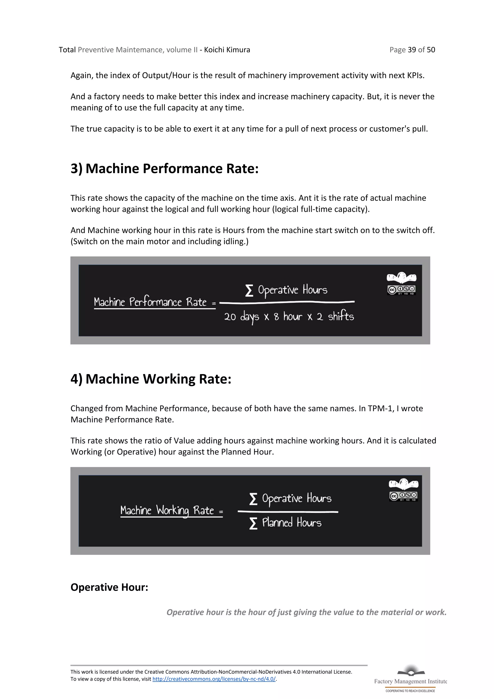 TPM-2 Muda in the machinery of the gemba & TPM-KPIs V.2019a | PDF ...
