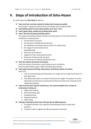 TPM 4 - Jishu-Hozen | PDF