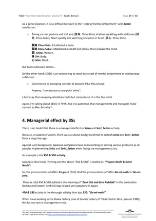 TPM-5 SEISO in jishu-hozen | PDF