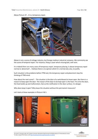 TPM-6 Inspection SEISO in Jishu-Hozen and the Effect of SEISO activity ...