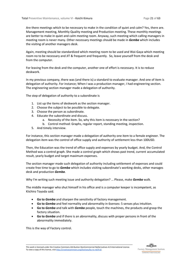 TPM-6 Inspection SEISO in Jishu-Hozen and the Effect of SEISO activity v-2019a | PDF ...